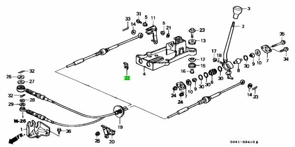 Honda Shifter cable retainer clip – J.R Performance